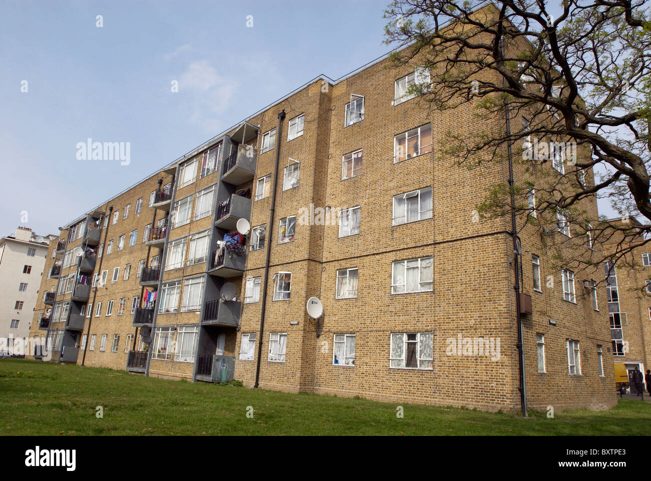 Council estate housing in Clapham Southwest London United Kingdom Stock ...
