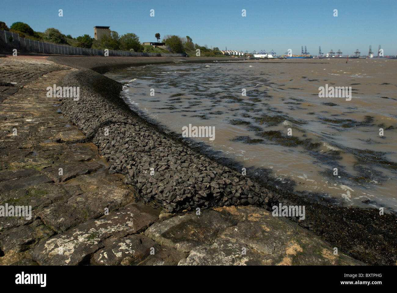 Man made coastal defences hi-res stock photography and images - Alamy