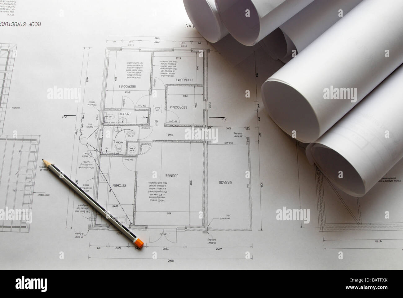 Architectural plans hi-res stock photography and images - Alamy