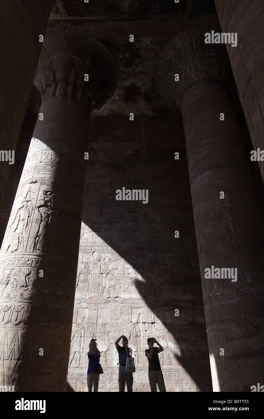 Edfu Temple, Egypt - interior 2 Stock Photo - Alamy