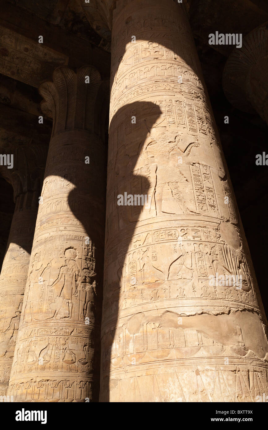 Edfu Temple, Egypt - interior 6 Stock Photo - Alamy