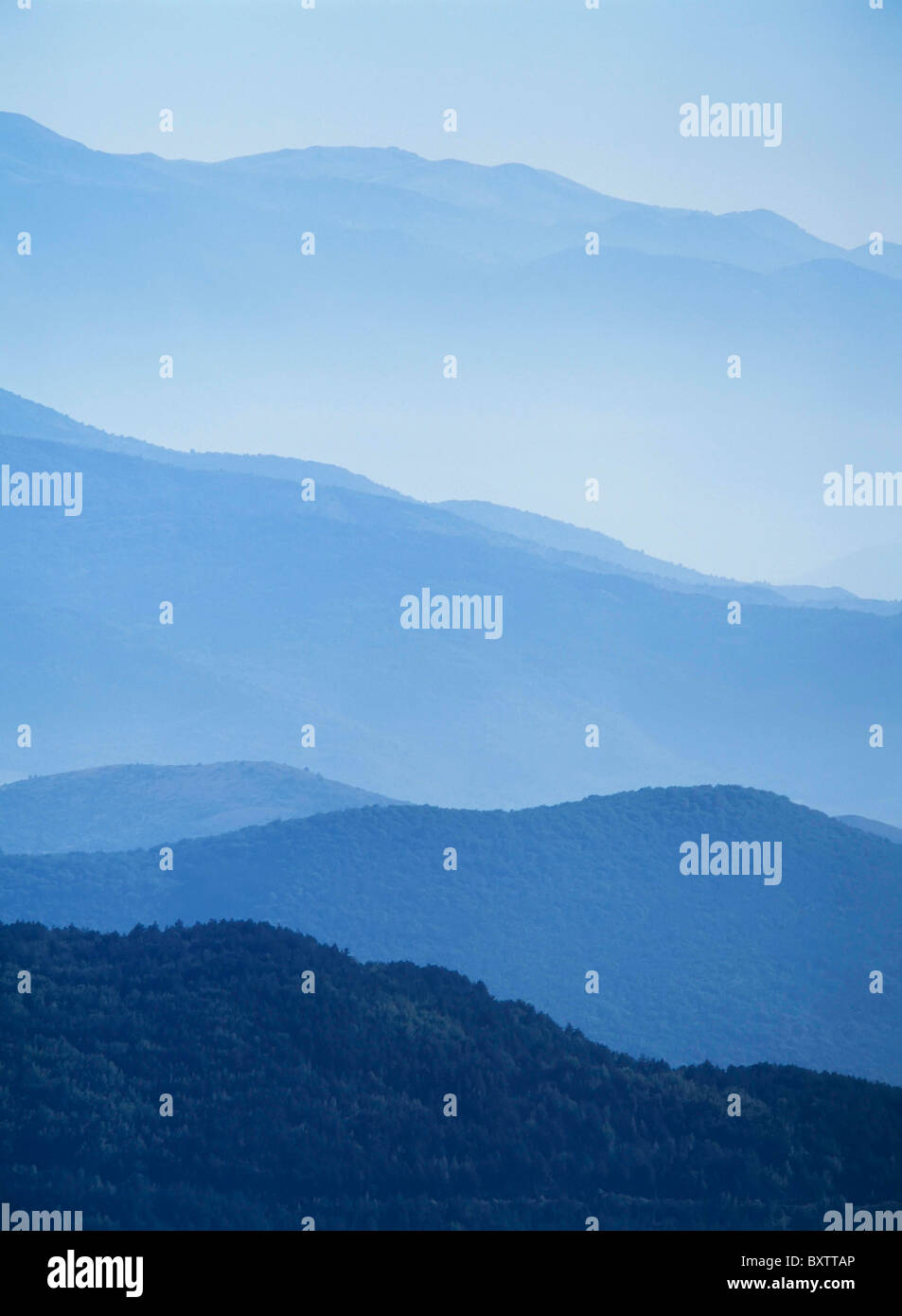 Looking Across Lines Of Ridges Near Castel Del Monte Stock Photo - Alamy