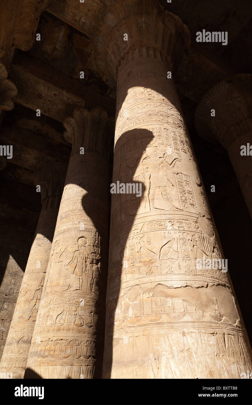 Edfu Temple, Egypt - interior 7 Stock Photo - Alamy