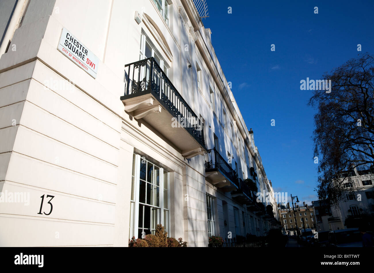 Chester Square, Belgravia, London Stock Photo - Alamy