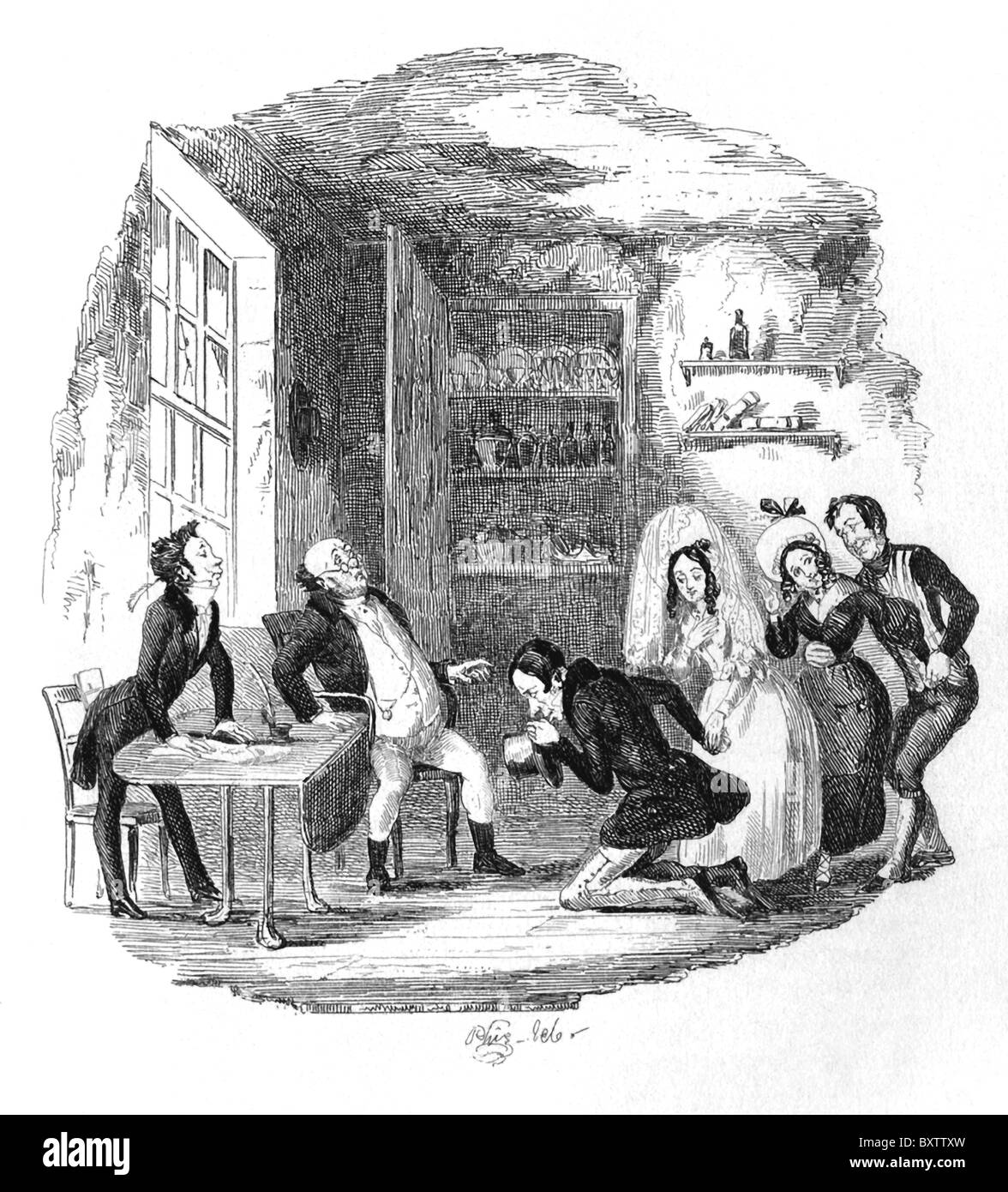 Note the name"Phiz" underneath this illustration of Browne titled "Mr ...