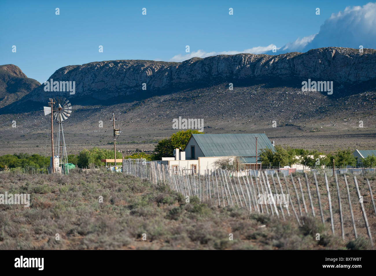 A Small Farming Settlement near Klaarstroom in the Swartberg Mountains ...