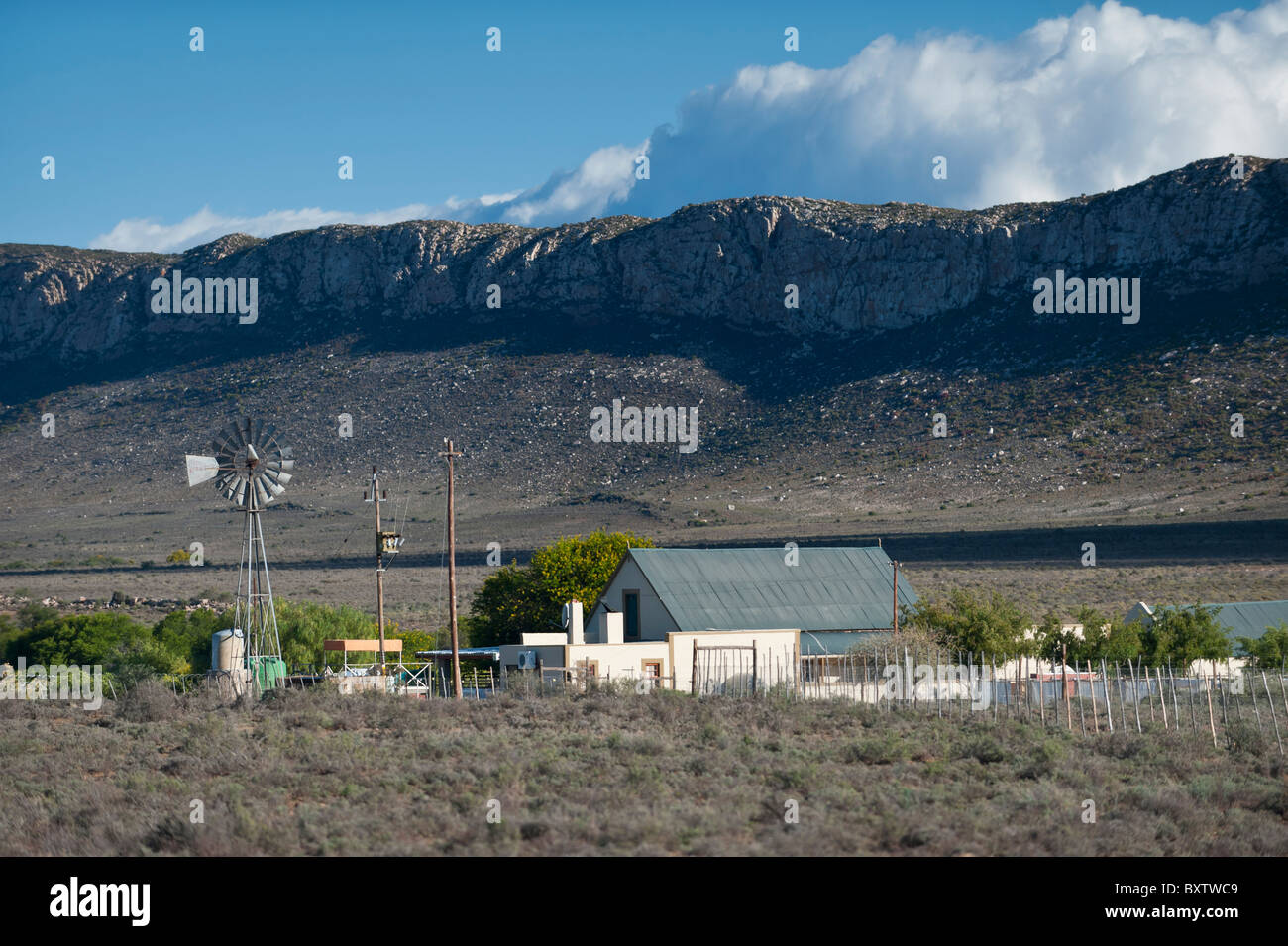A Small Farming Settlement near Klaarstroom in the Swartberg Mountains ...