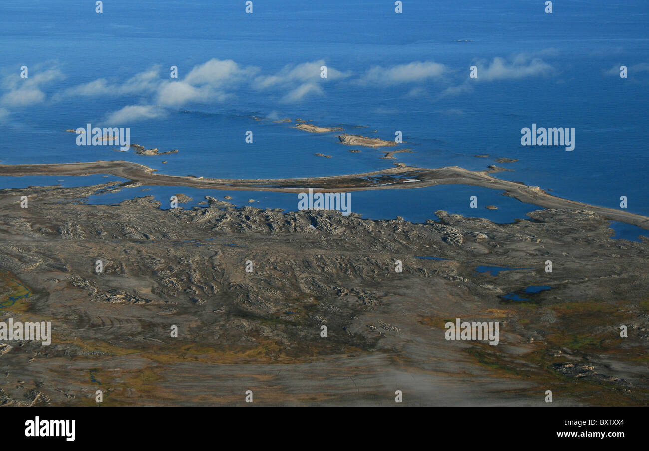 Hornsundneset (the plain), Palffyodden, Greenland Sea, Hornsund, view ...