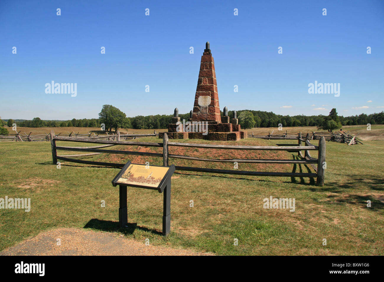 The First Manassas (Bull Run) Memorial, Henry House, Manassas National ...