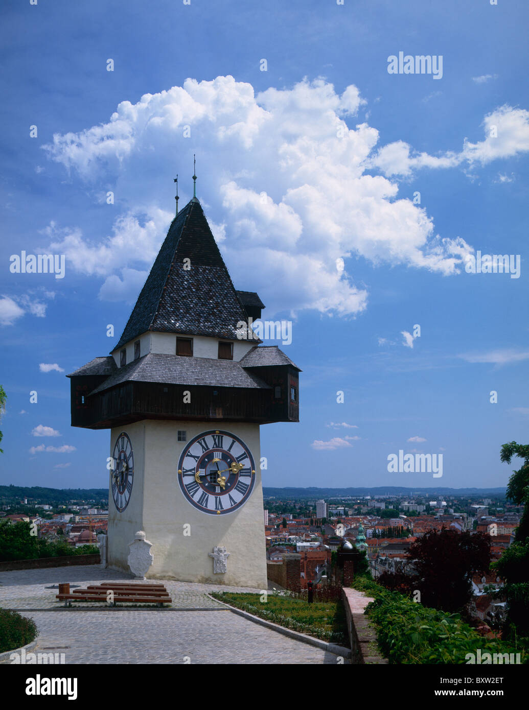 The graz clock tower hi-res stock photography and images - Alamy