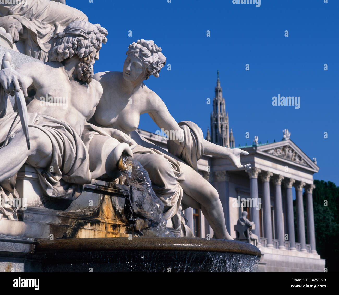 Athena fountain statues vienna austria hi-res stock photography and ...