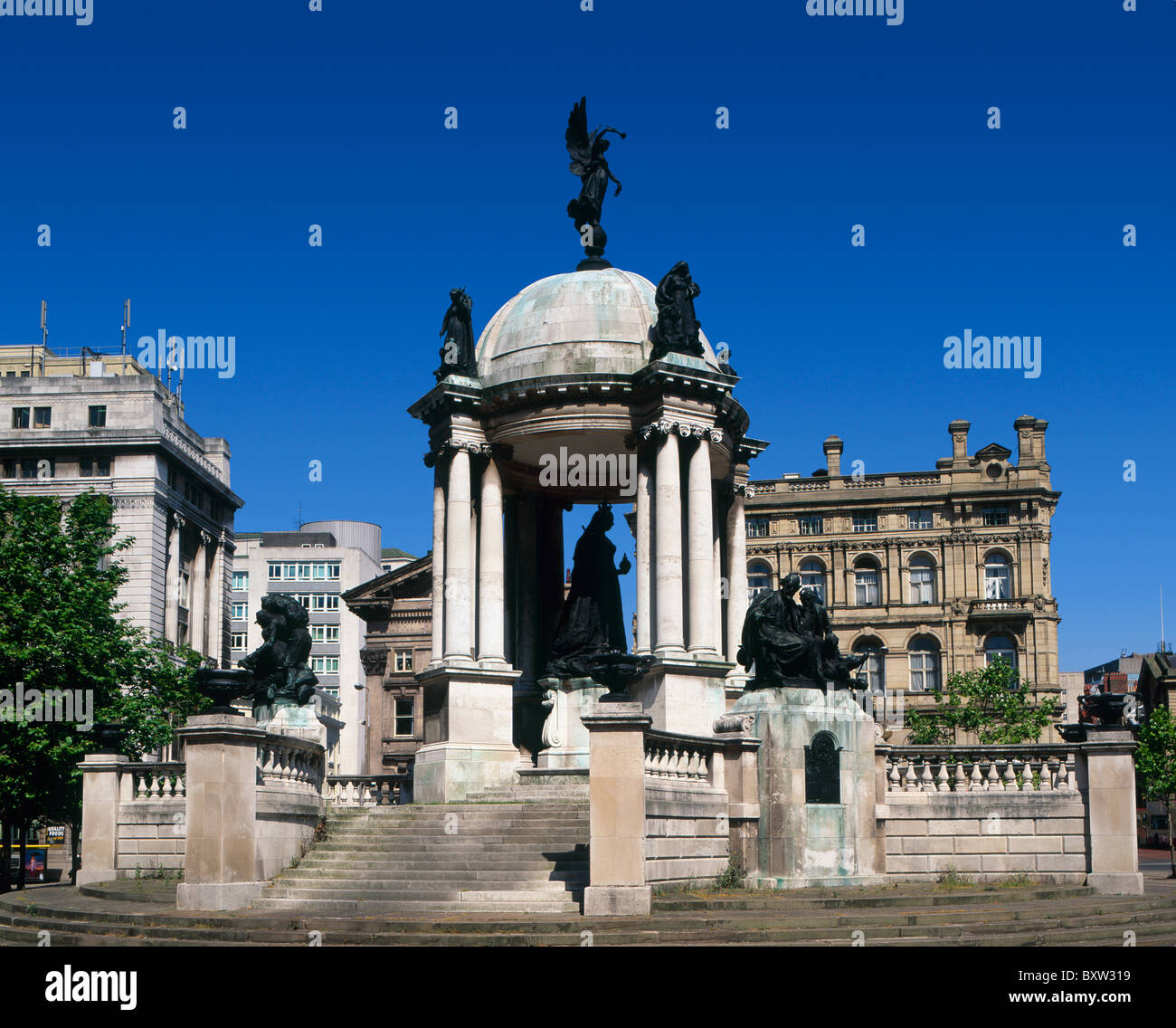 Victoria Memorial, Derby Square, Liverpool, Merseyside, England Stock ...