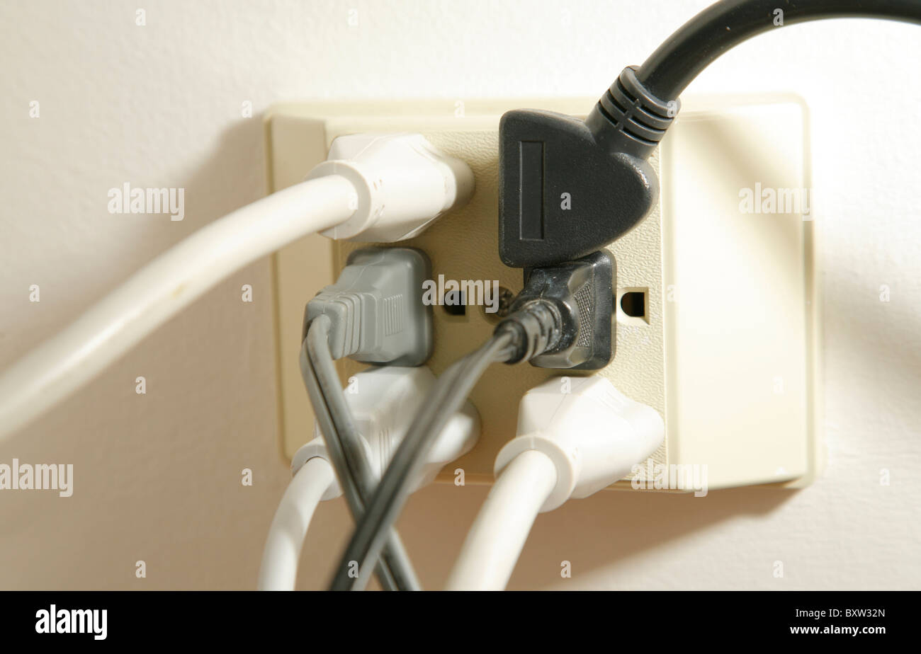 Power plugs hi-res stock photography and images - Alamy