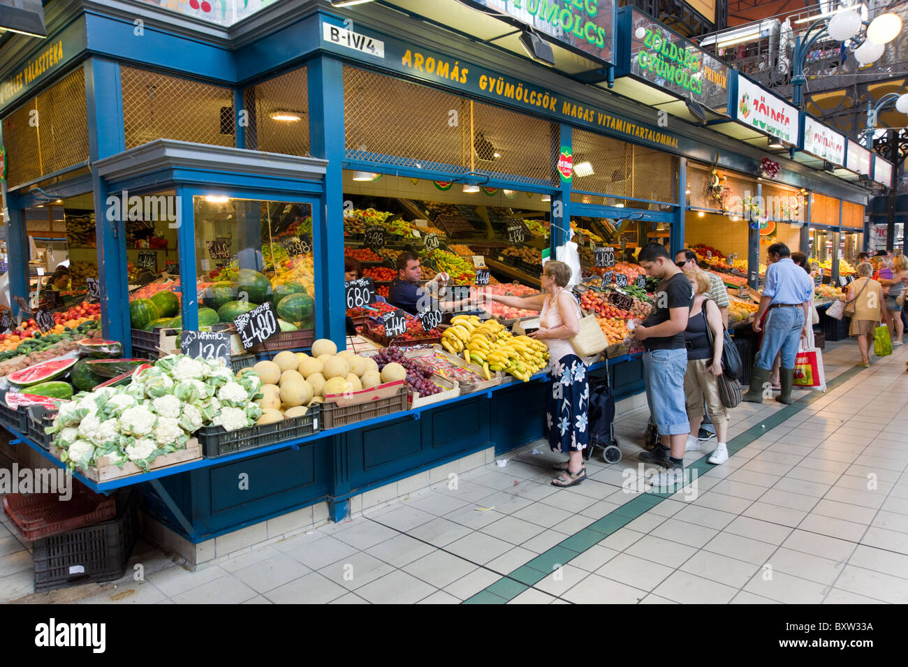 The Great Market Hall, Budapest, Hungary Stock Photo - Alamy