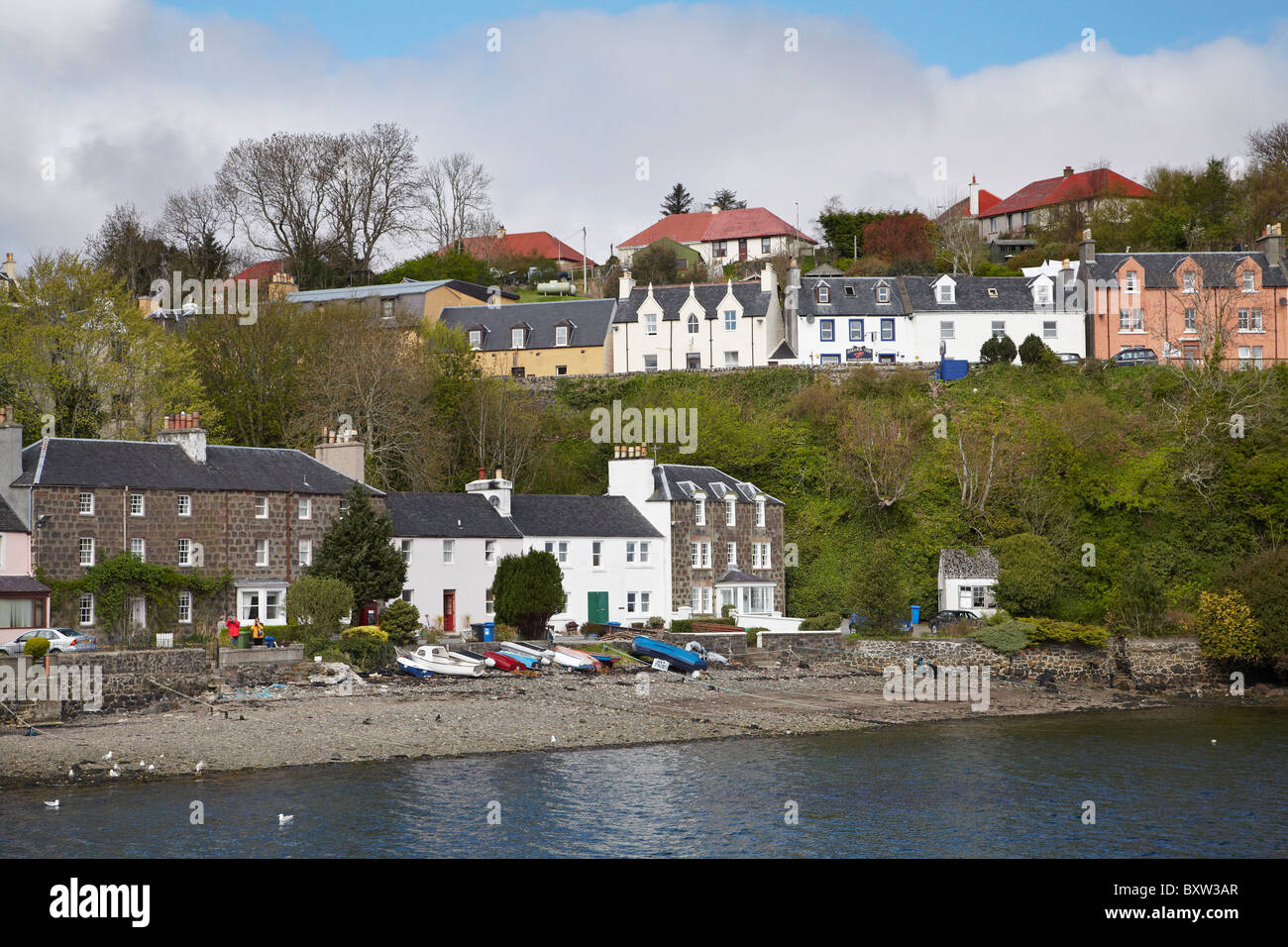 Portree Harbour, Portree, Isle of Skye, Scotland, United Kingdom Stock ...