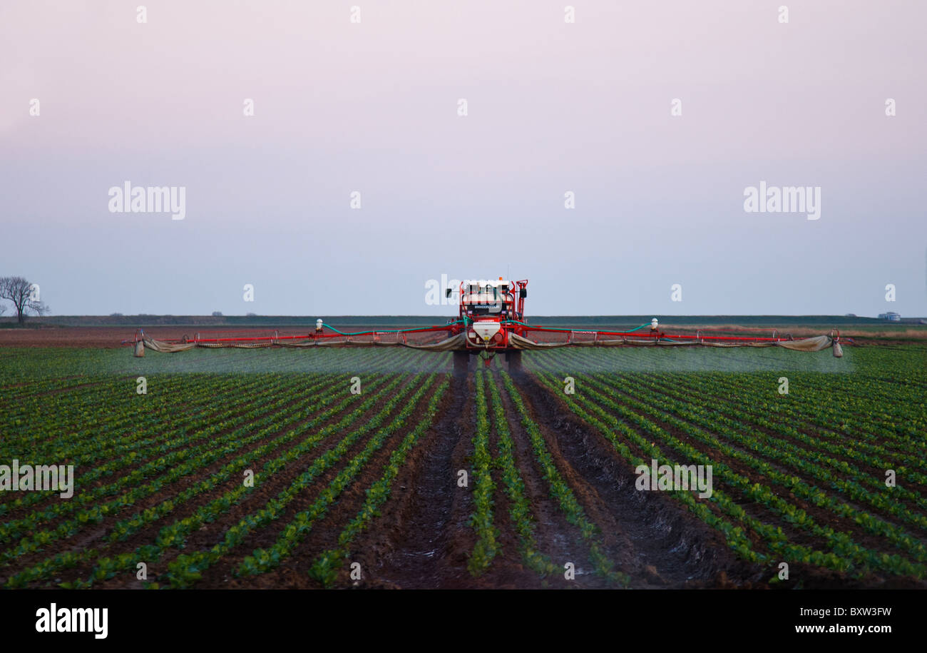 crop spraying vehicle working Stock Photo - Alamy