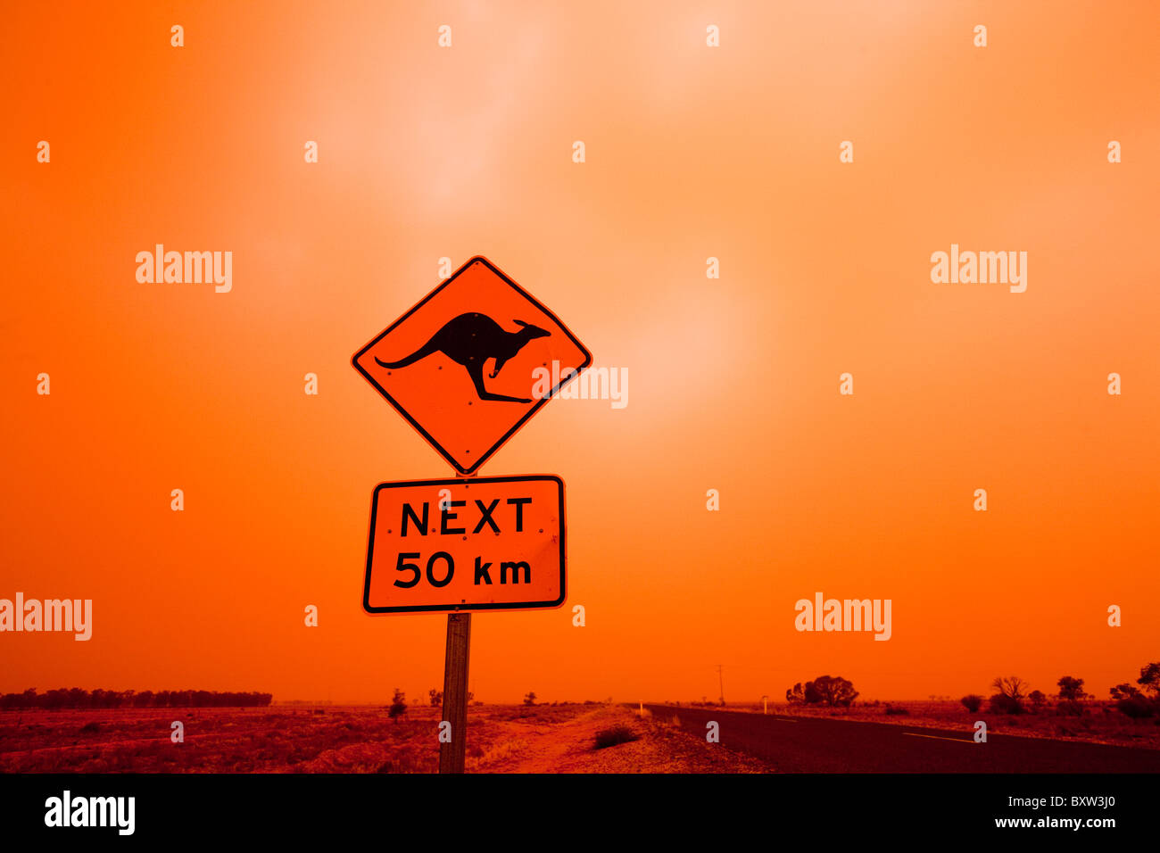 Australia sign kangaroo hi-res stock photography and images - Alamy