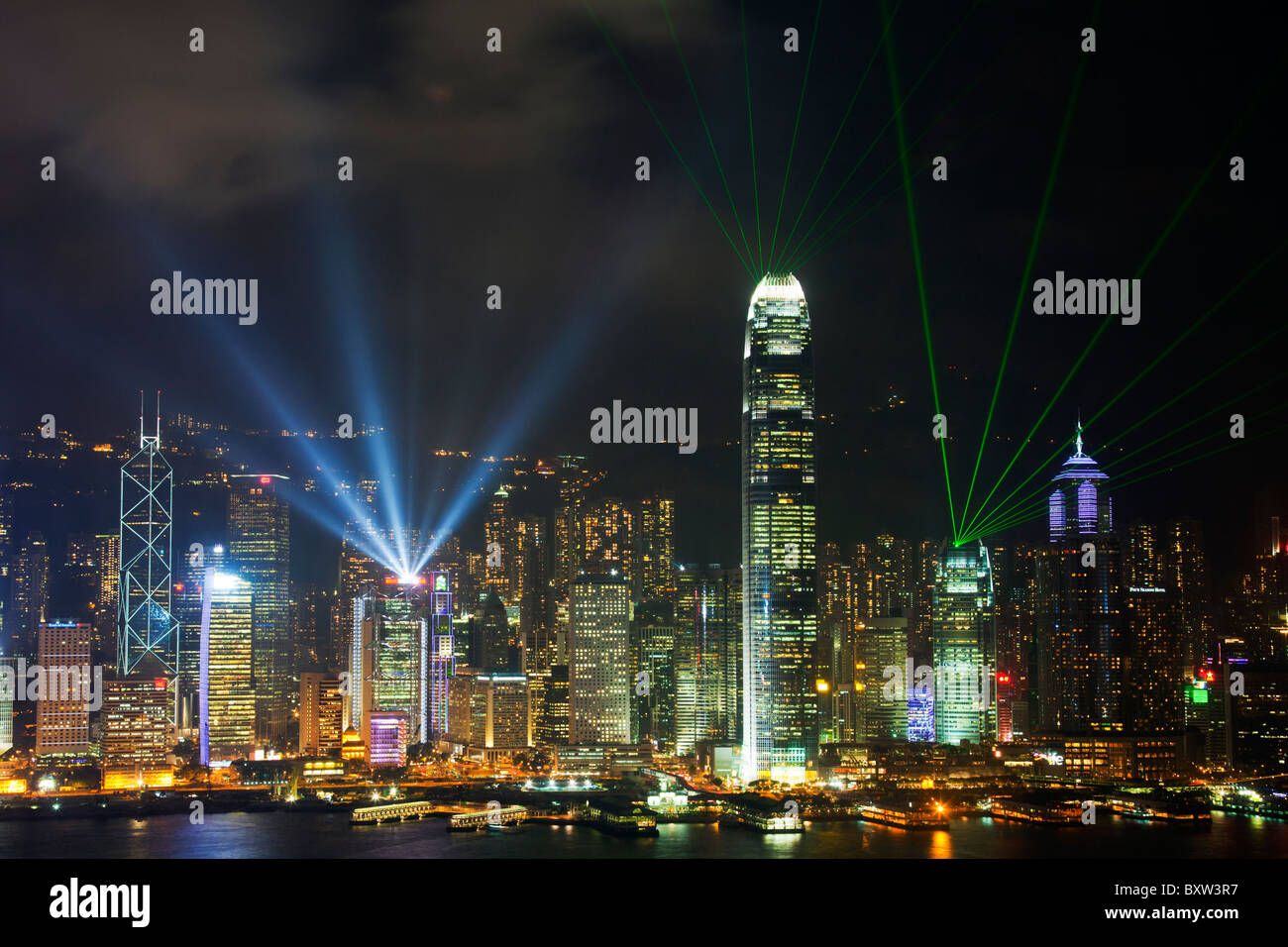 Symphony lights on hong kong island kowloon hong hi-res stock photography and images - Alamy