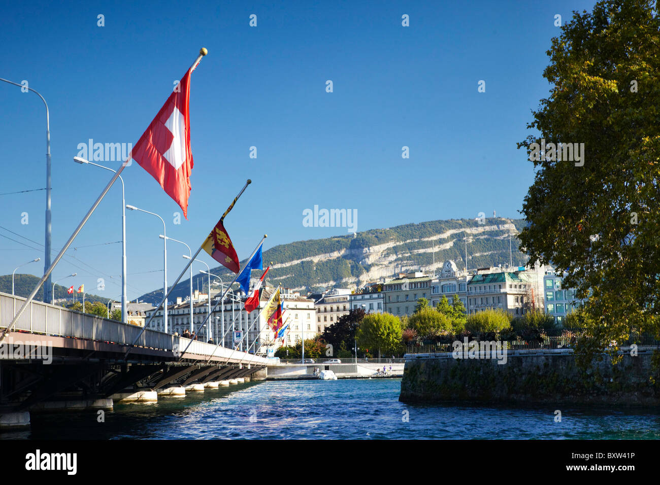 Geneva City centre, Switzerland, UK Stock Photo - Alamy