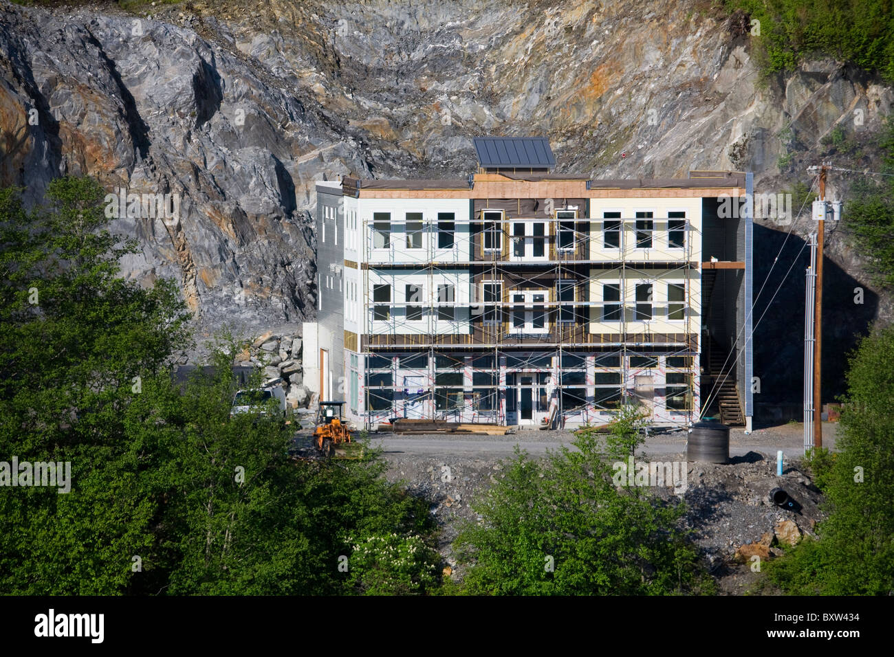 New building construction, Ketchikan, Southeast Alaska, USA Stock Photo ...