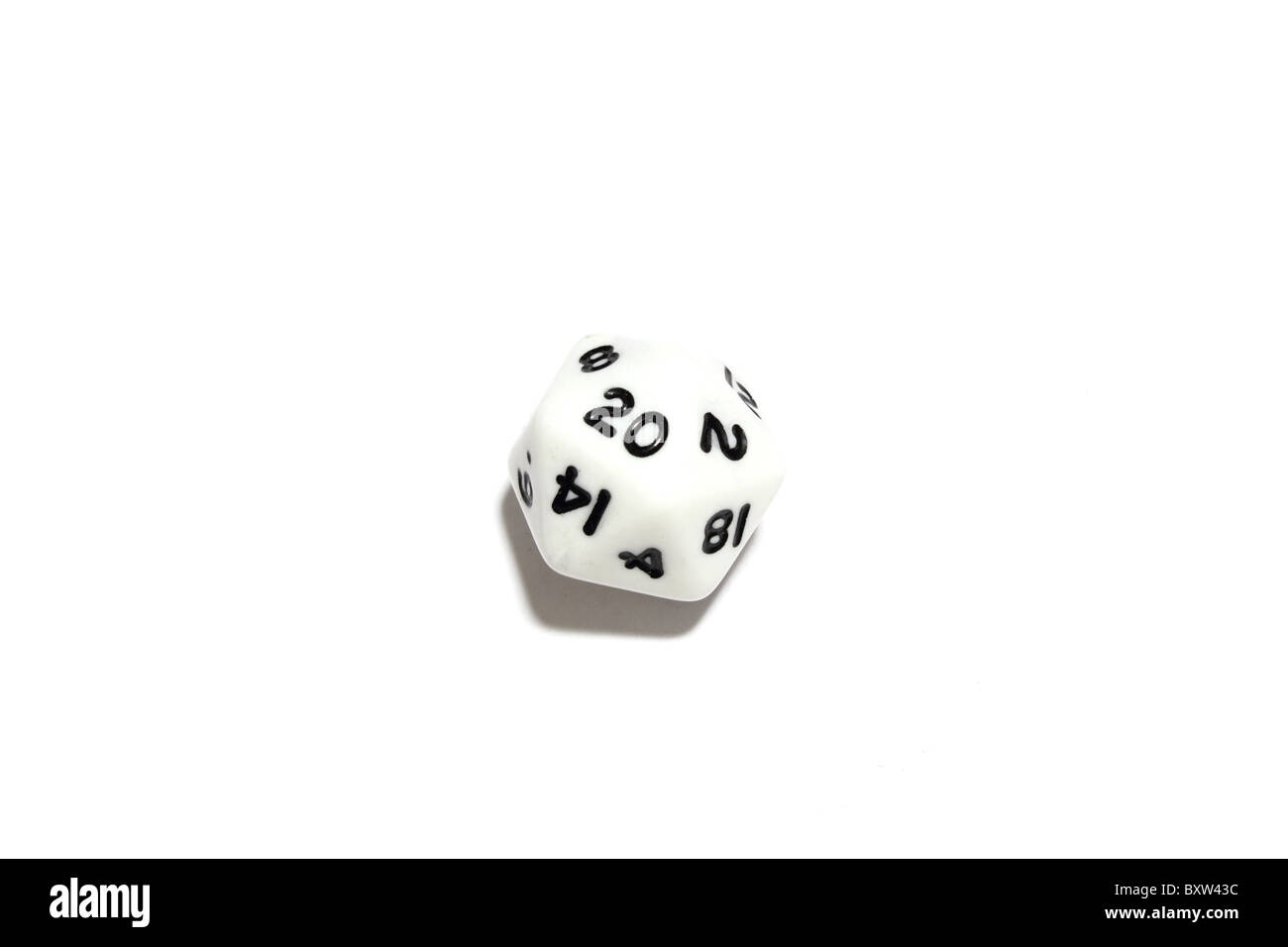 Dice used to play RPG game. White background Stock Photo - Alamy
