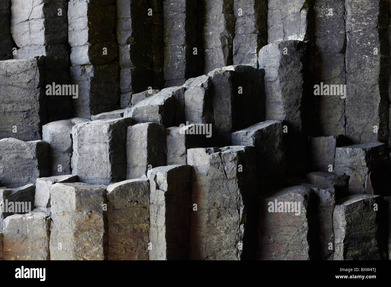 Basalt Columns by Fingal's Cave, Staffa, off Isle of Mull, Scotland ...