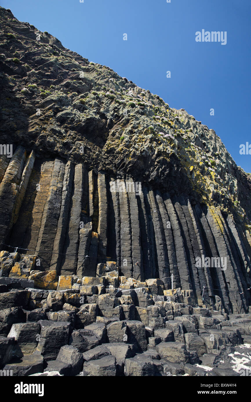 Basalt Columns by Fingal's Cave, Staffa, off Isle of Mull, Scotland ...