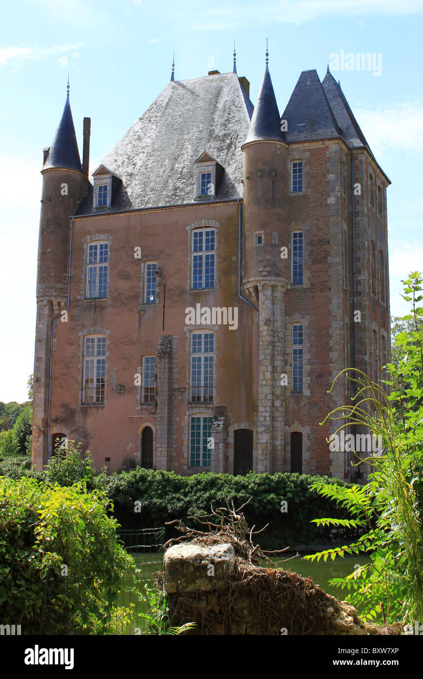Field or Castle of Bellegarde and its gardens Stock Photo - Alamy