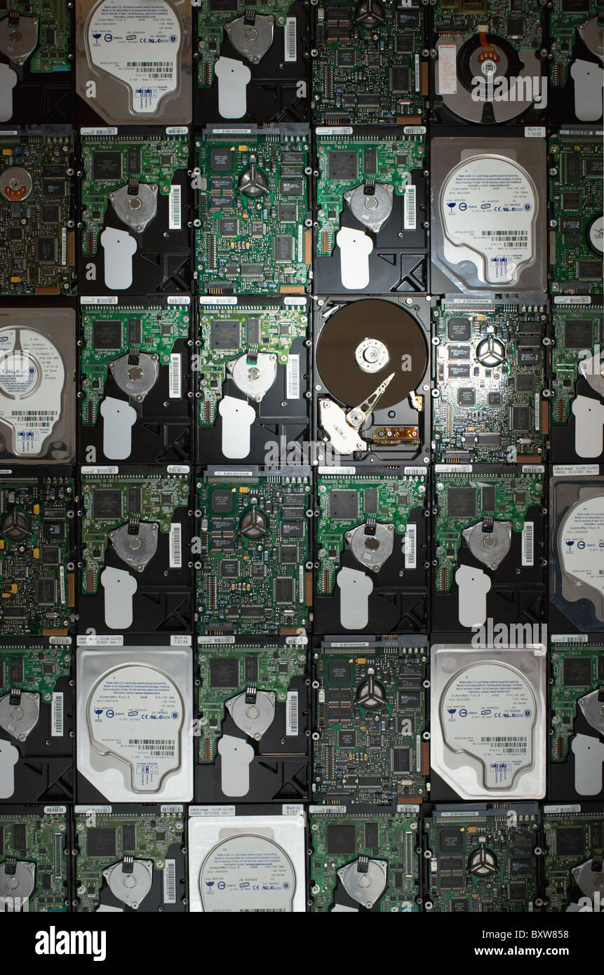 Computer Hard Disk Drives (portrait version Stock Photo - Alamy