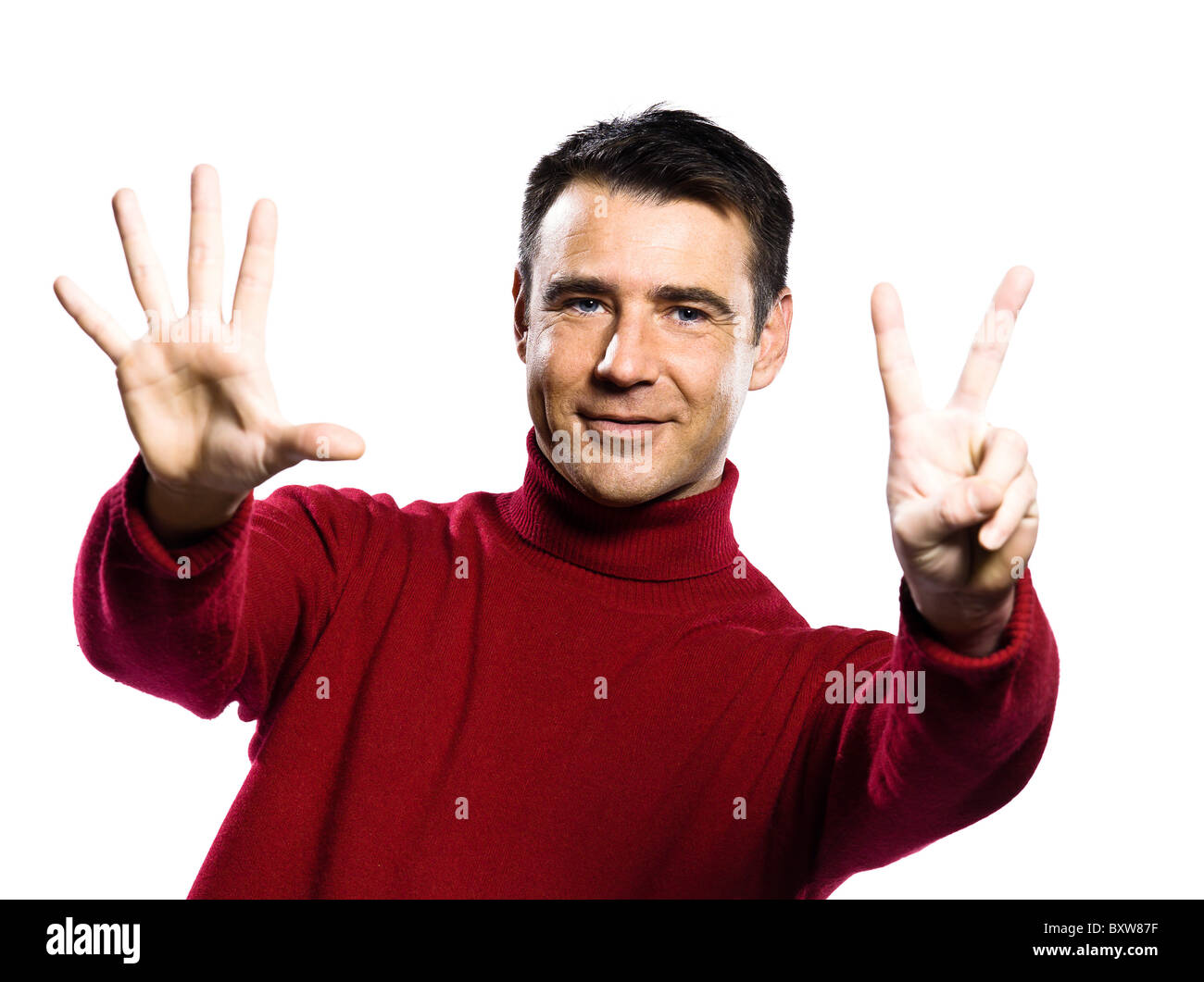 Seven fingers hi-res stock photography and images - Alamy
