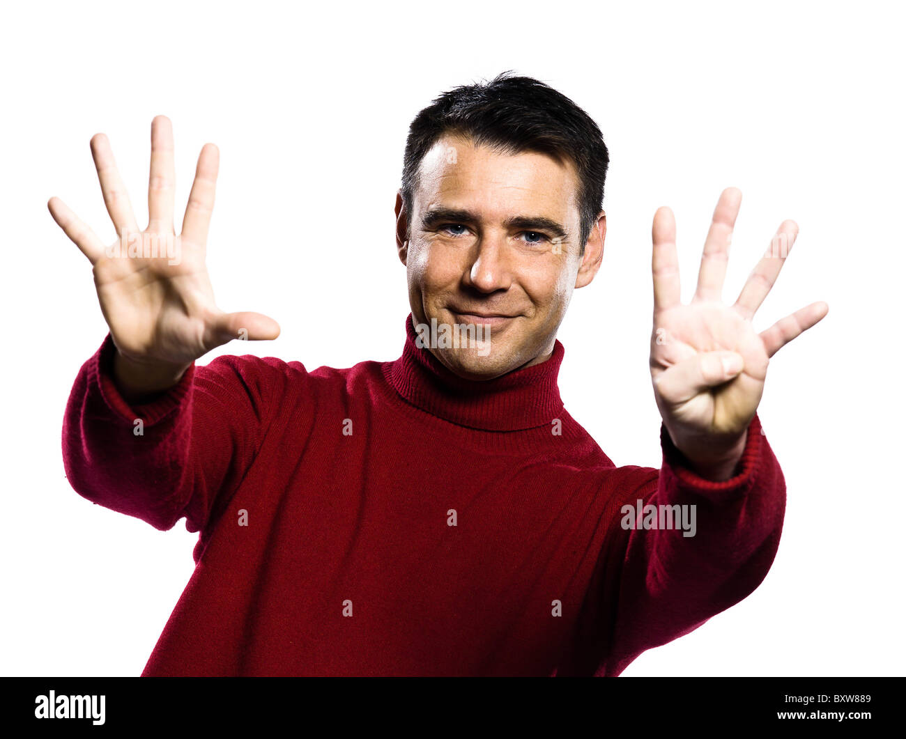 9 fingers hi-res stock photography and images - Alamy