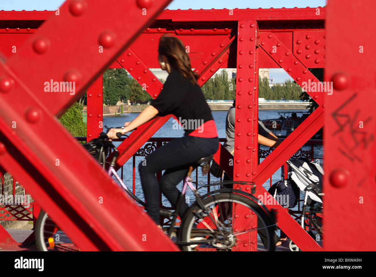 Details of "Sand Bridge" (Most Piaskowy) in Wroclaw, Lower Silesia ...