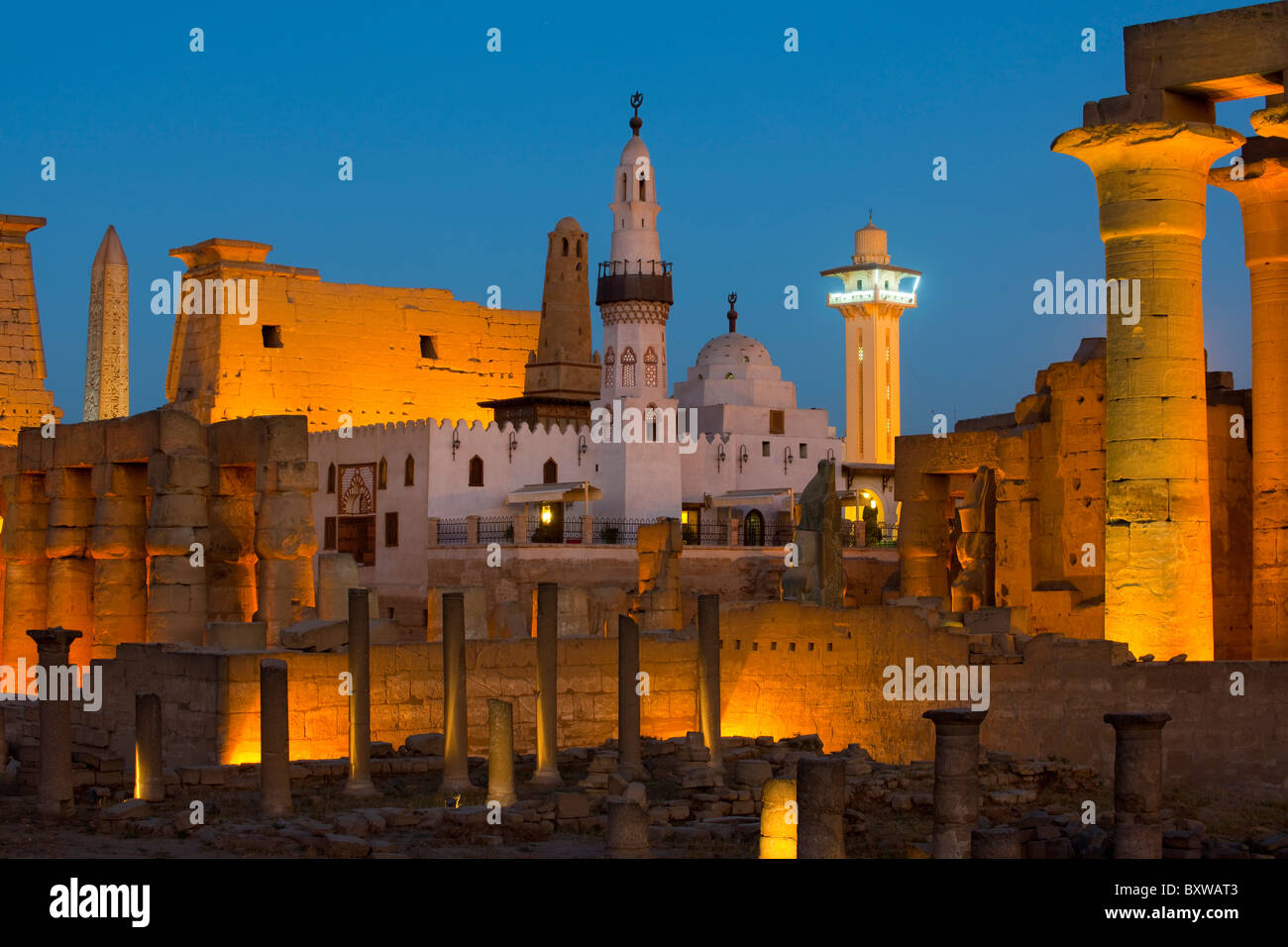 Minaret of mosque in luxor hi-res stock photography and images - Alamy