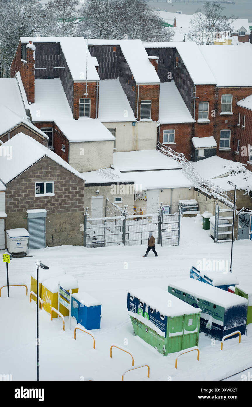 Early winter snow fall Stock Photo - Alamy