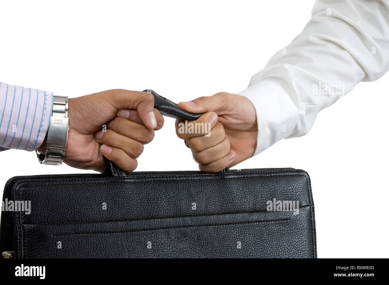 businessman pulling an executive bag Stock Photo - Alamy