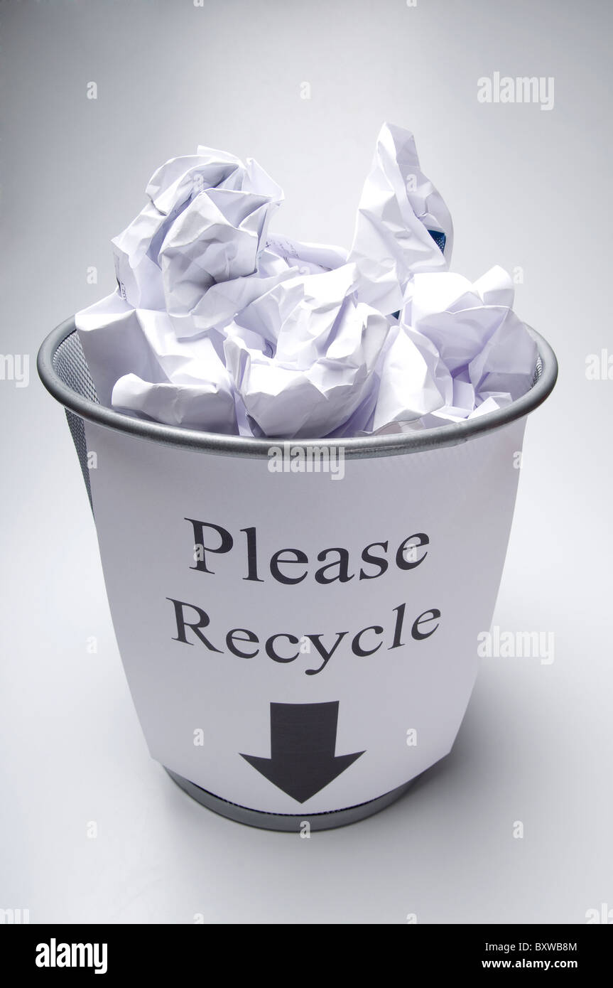 Paper for recycling Stock Photo - Alamy