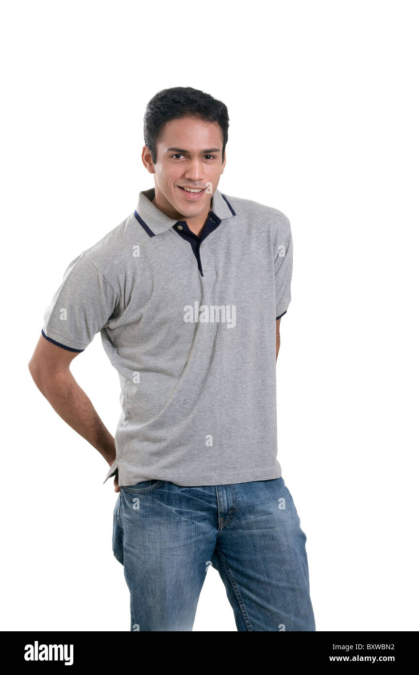 Young indian man facing camera hi-res stock photography and images - Alamy