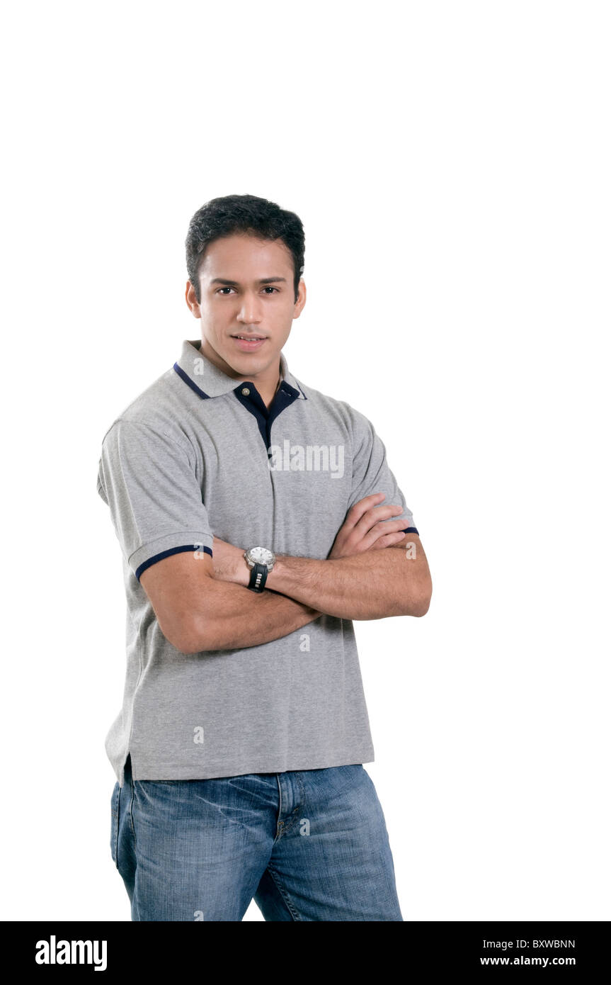 Indian model man standing pose hi-res stock photography and images - Alamy