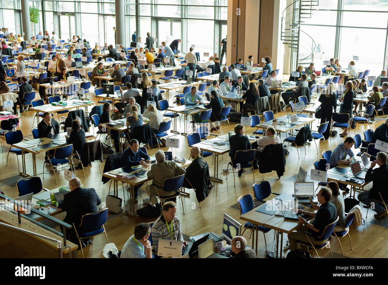 BUSINESS MEETING CONVENTION CENTRE DRESDEN SAXONY GERMANY Stock Photo ...