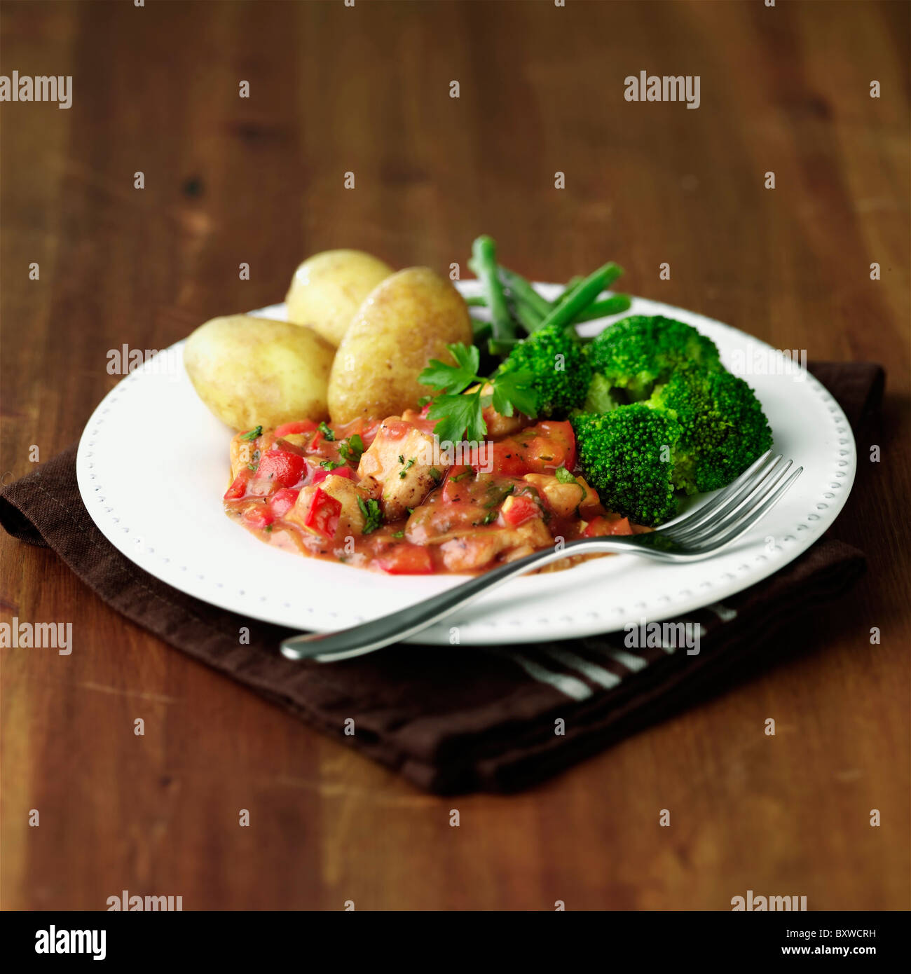 Basque chicken hi-res stock photography and images - Alamy