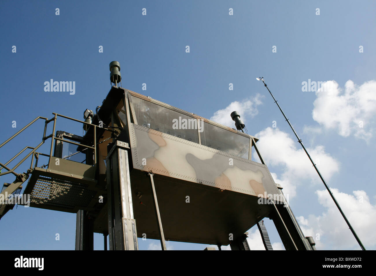 elevated army look out point at military public open day Stock Photo ...