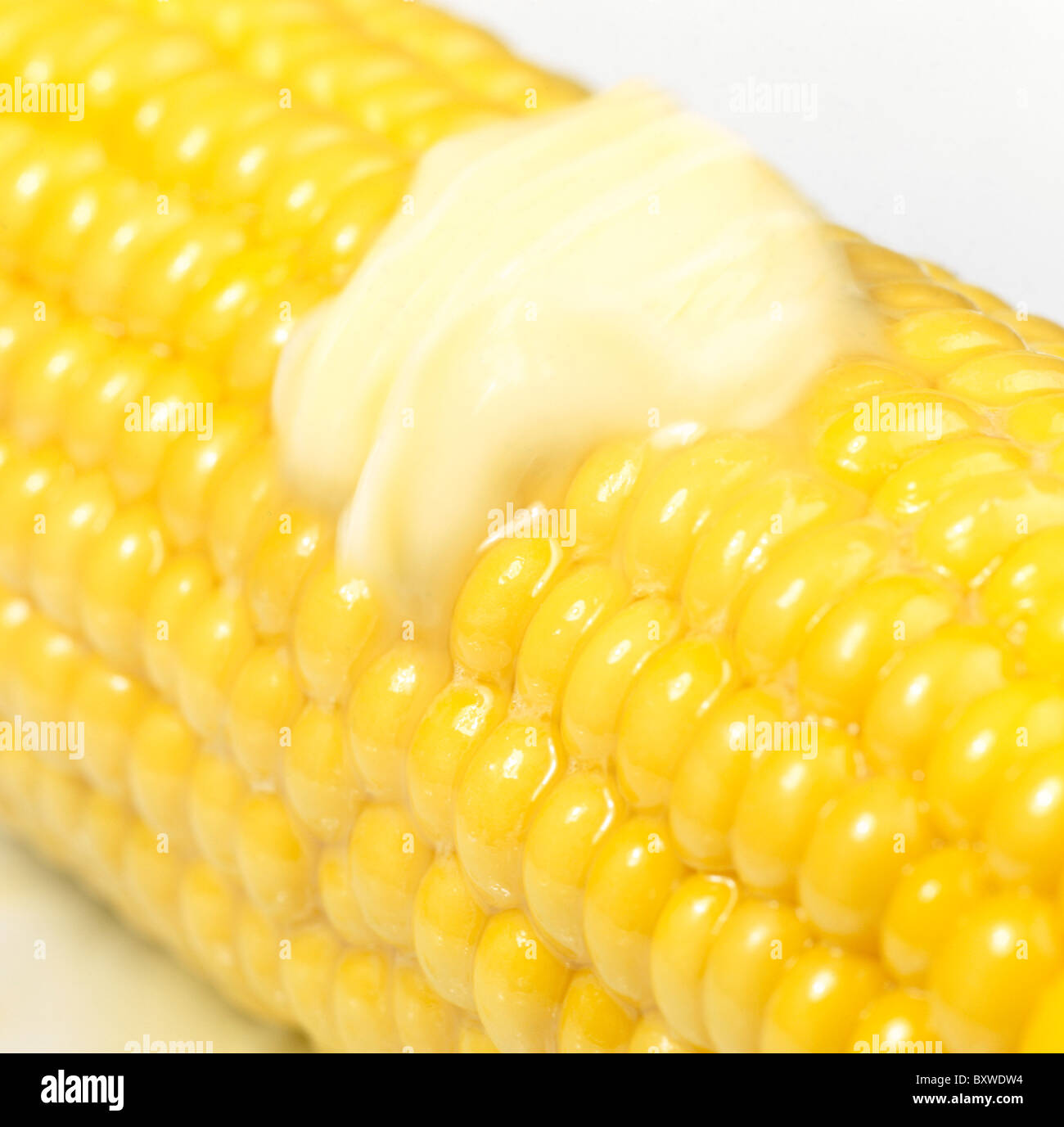 Cooked Corn on The Cob With Butter Stock Photo - Alamy