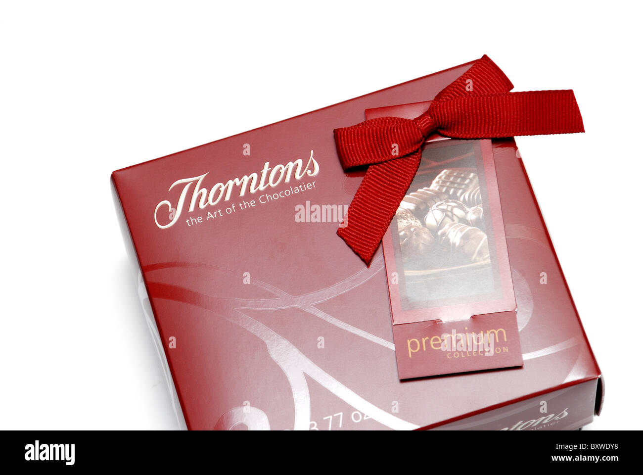 thorntons premium chocolate packaging england uk Stock Photo - Alamy