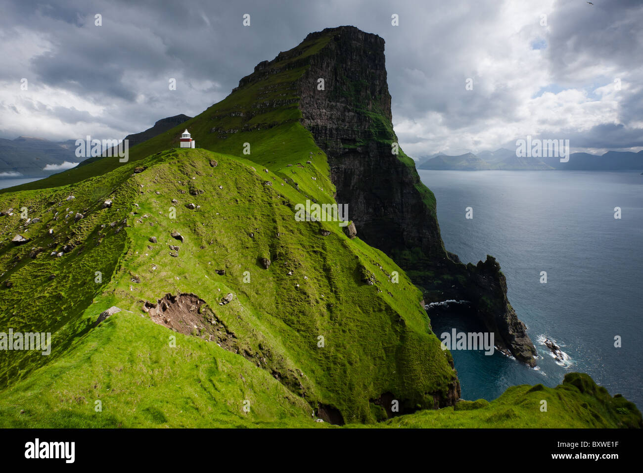 Lighthouse, Kalsoy Island, Faroe Islands Stock Photo - Alamy