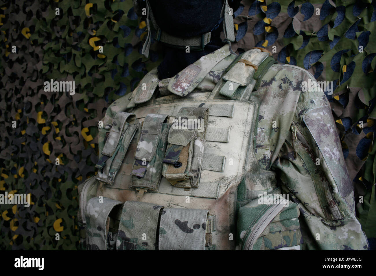 army equipment on display at public military open day Stock Photo - Alamy