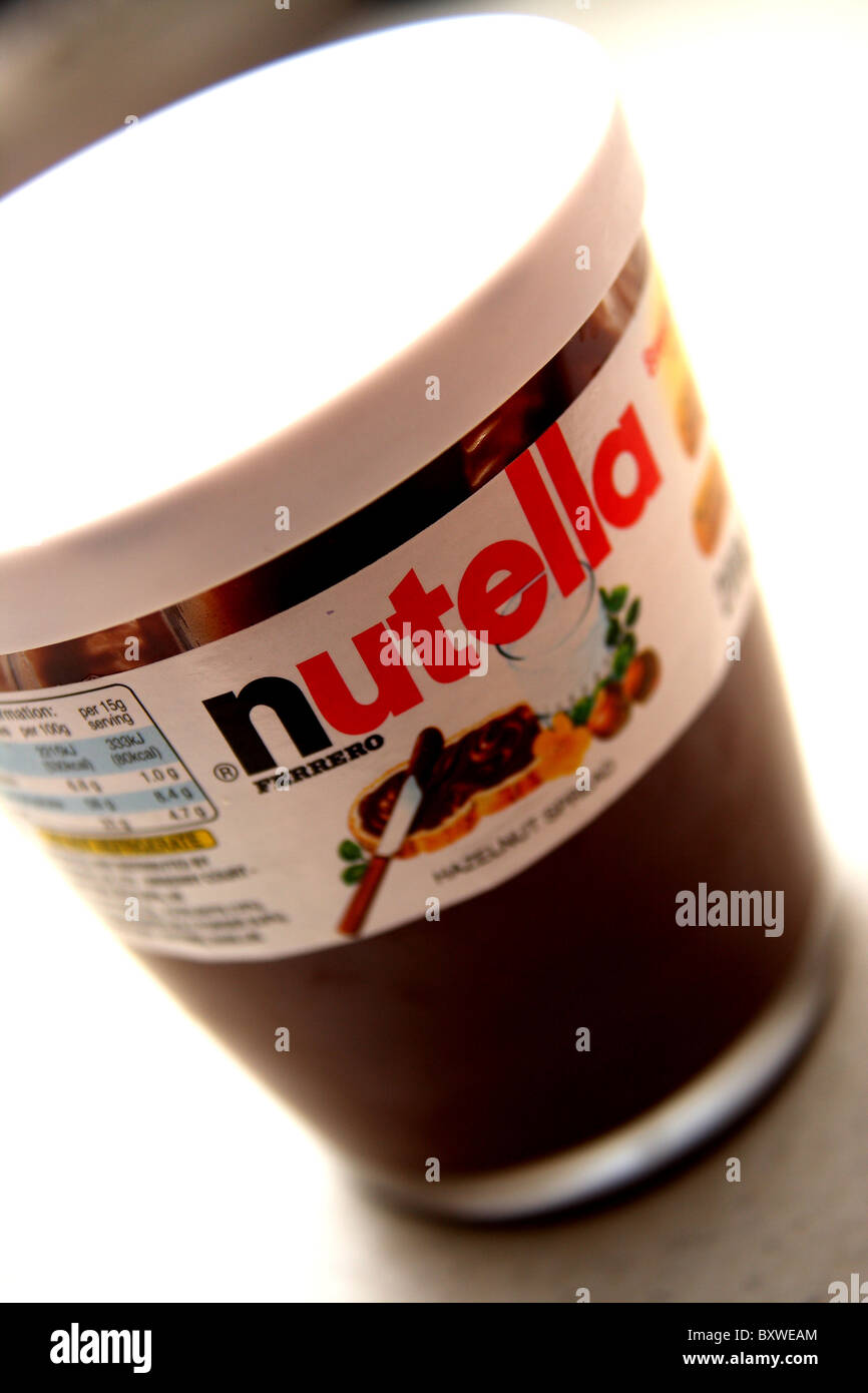 Nutella in a jar Stock Photo - Alamy