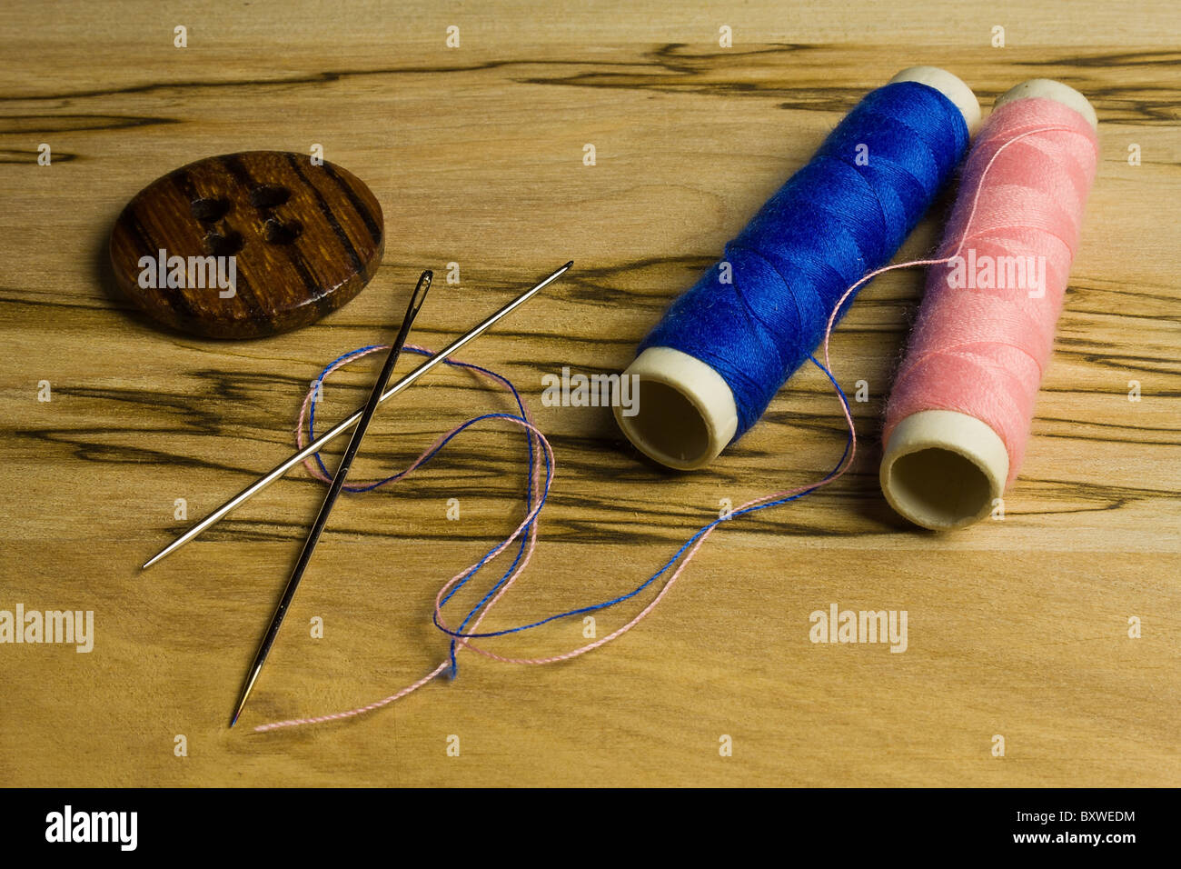 Needle And Button High Resolution Stock Photography and Images - Alamy