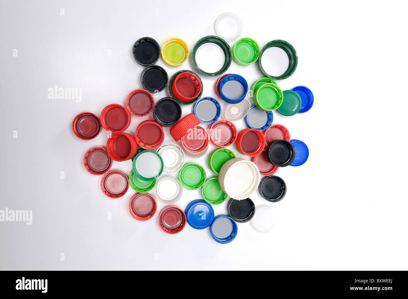 Plastic bottle caps Stock Photo - Alamy