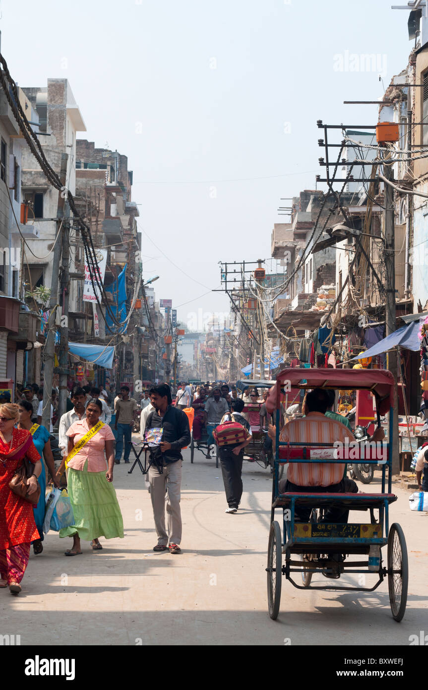 Delhi india main bazaar street hi-res stock photography and images - Alamy