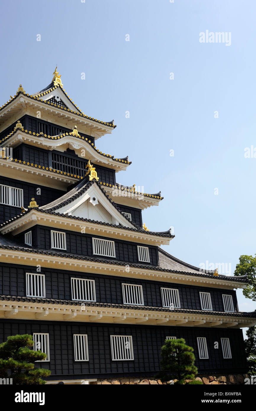Castle of Okayama, Okayama Japan Stock Photo - Alamy